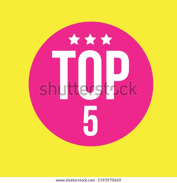 Top Five Award Concept Button Stock Vector (Royalty Free) 1593970669 ...