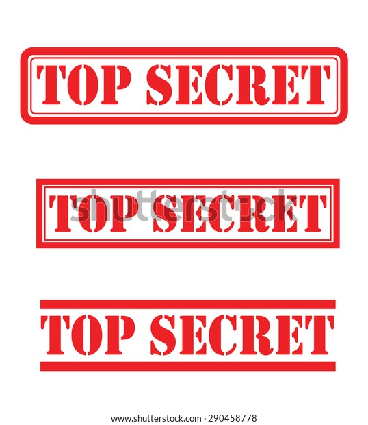 Top Secret Stamp Red Set Stock Vector (Royalty Free) 290458778 ...