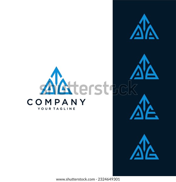 Tpc Triangle Logo Triangle Monogram Logo Stock Vector (Royalty Free ...