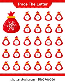 Trace Letter Tracing Letter Alphabet Santa Stock Vector (Royalty Free ...