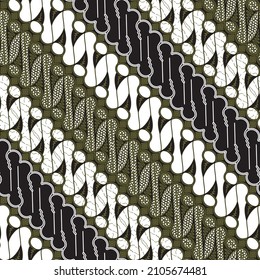 Traditional Javanese Batik Parang Pattern Version Stock Vector (Royalty ...