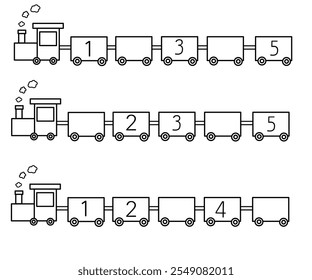 Missing Numbers Train: Over 122 Royalty-Free Licensable Stock ...