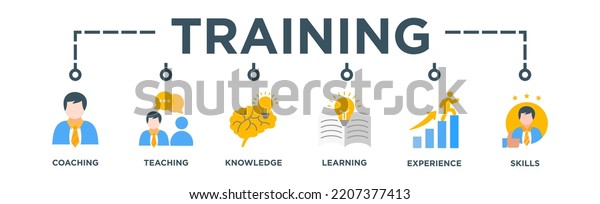 Training Banner Web Icon Vector Illustration Stock Vector (Royalty Free ...