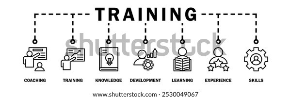 Training Banner Web Icon Vector Illustration Stock Vector (Royalty Free ...