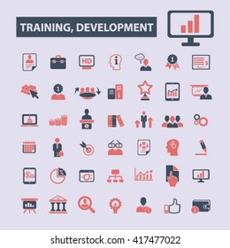 Training Development Icons Stock Vector (Royalty Free) 417477022 ...