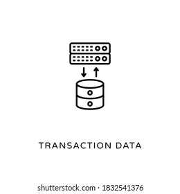 Transaction Data Icon Vector Logotype Stock Vector (Royalty Free ...