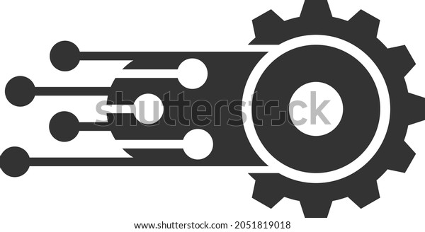 Transition Gear Vector Illustration Flat Illustration Stock Vector ...
