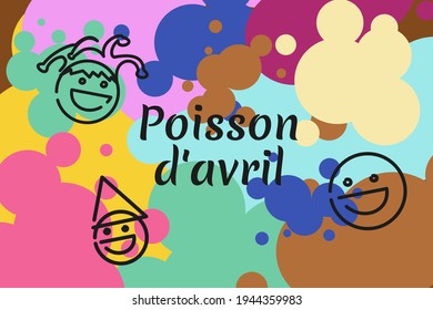 French April Fools Day Poisson Davril Stock Vector (Royalty Free ...