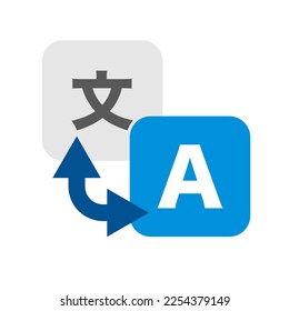 Translation Icon Language Translation Language Switch Stock Vector ...