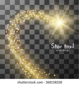 Transparent Particle Trail Vector Background Eps10 Stock Vector (Royalty Free) 368158328 ...