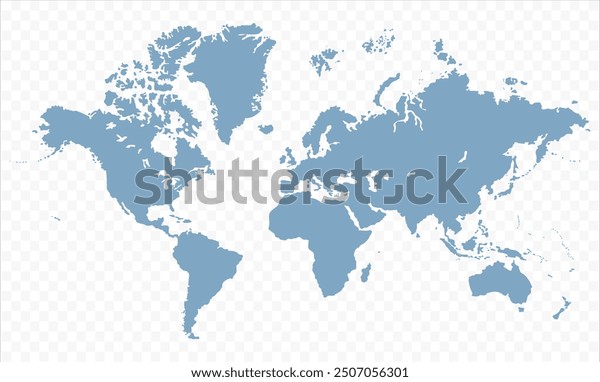 Transparent World Map-09 World Map Vector Stock Vector (Royalty Free ...