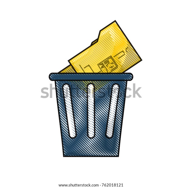 Trash Folder Icon Stock Vector (Royalty Free) 762018121 | Shutterstock
