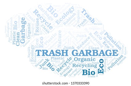 Trash Garbage Word Cloud Stock Vector (Royalty Free) 1370333390 ...