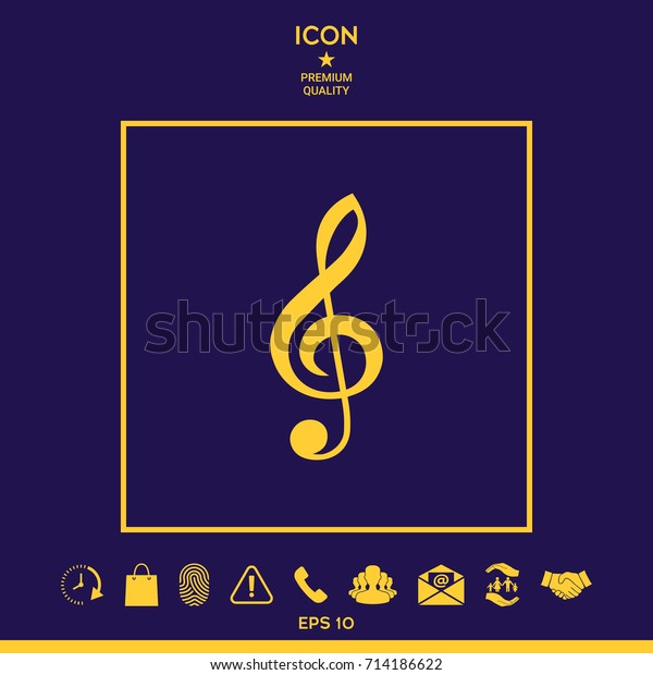 Treble Clef Icon Stock Vector (Royalty Free) 714186622 | Shutterstock