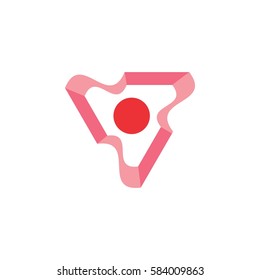 Triangle Circle Inside Logo Vector Stock Vector (Royalty Free ...