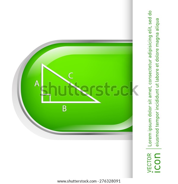 Triangle Math Icon Symbol Icon Geometry Stock Vector (Royalty Free ...