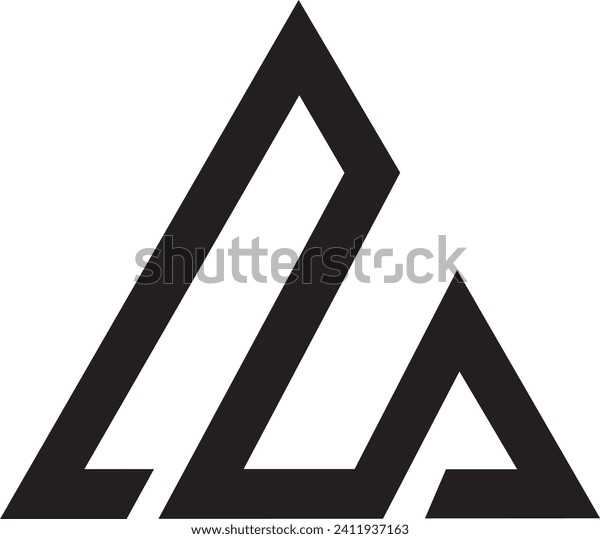 Triangle Shape Logo Deisgn Vector File Stock Vector (Royalty Free ...