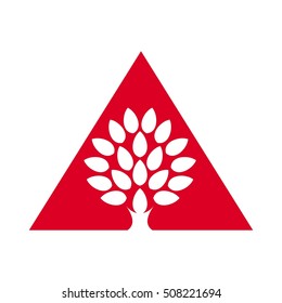 Triangle Tree Logo Vector Stock Vector (Royalty Free) 508221694 ...