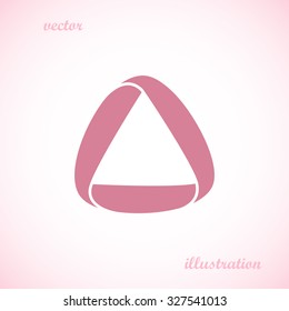 Triangular Ribbon Vector Icon Stock Vector (Royalty Free) 327541013 ...