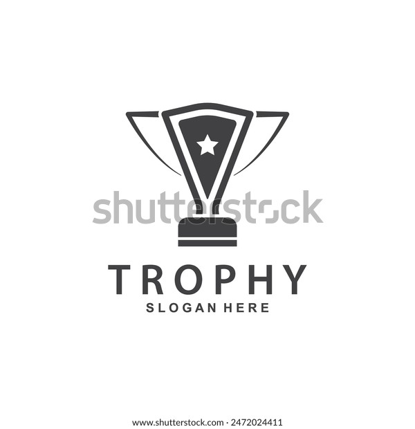 Trophy Logo Vector Design Trophy Logo Stock Vector (Royalty Free ...