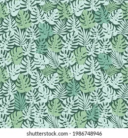 Tropical Leaf Monstera Vector Pattern Floral Stock Vector (Royalty Free) 1986748946 | Shutterstock