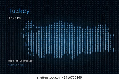 Germany Map Shown Binary Code Pattern Stock Vector (Royalty Free ...