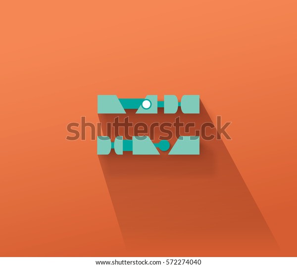 Turquoise Robot Concept Vector Equal Sign Stock Vector (Royalty Free ...