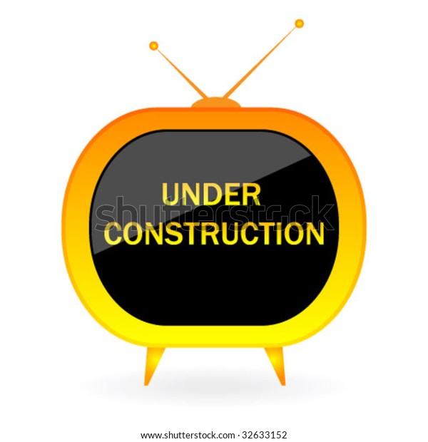 Tv Under Construction Stock Vector (Royalty Free) 32633152 | Shutterstock