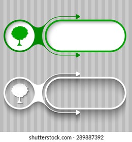 28 Two Tree Leaves Corner Vector Frame Images, Stock Photos, 3D objects ...