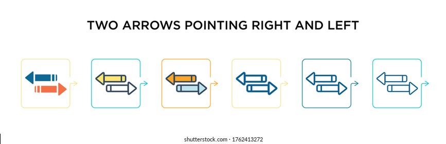 Two Arrows Pointing Right Left Images: Browse 2,645 Stock Photos & Vectors Free Download with ...
