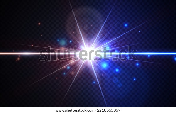 Two Color Forces Lights Magic Graphic Stock Vector (Royalty Free ...
