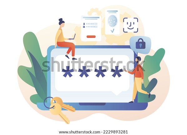 Two Factor Verification Duo Authentication Verification Stock Vector Royalty Free 2229893281
