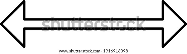 Two Full Arrows Pointing Both Ways: Over 1 Royalty-Free Licensable ...
