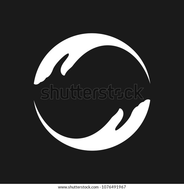 Two Hand Logo Vector Help Symbol Stock Vector (Royalty Free) 1076491967 ...