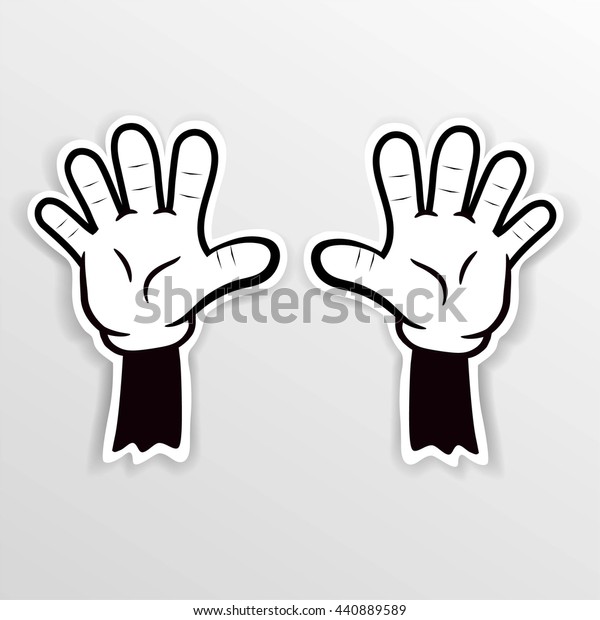 Two Hands Stock Vector (Royalty Free) 440889589 | Shutterstock