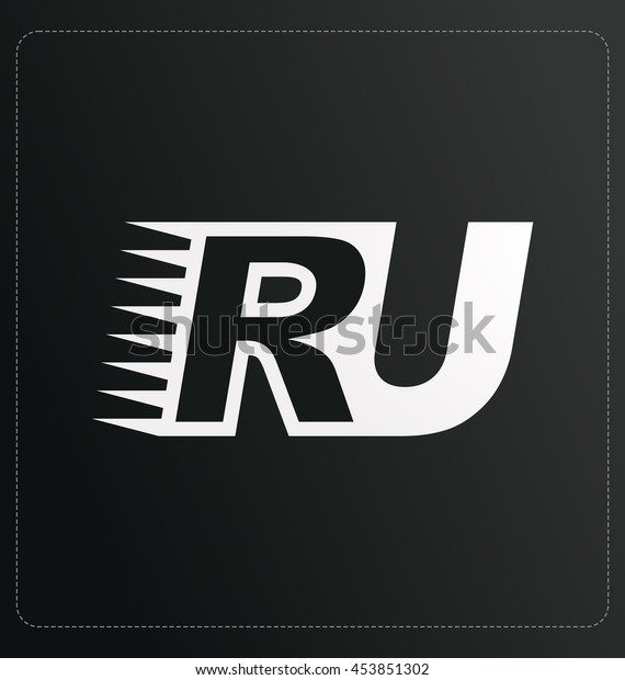 Two Letter Composition Initial Logo Signature Stock Vector (Royalty ...