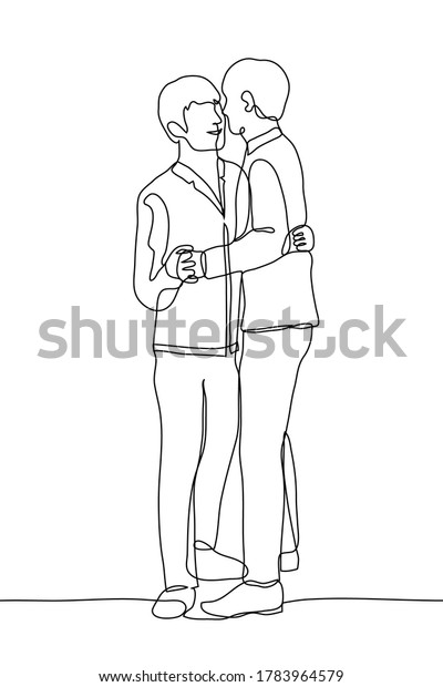 Couple Slow Dancing Drawing