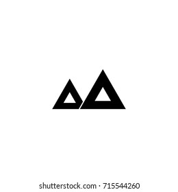 Two Mountain Logo Vector Stock Vector (Royalty Free) 715544260 ...