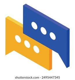 Two Speech Bubbles Overlapping Representing Conversation Stock Vector ...