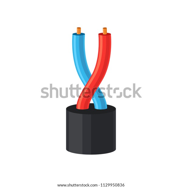Two Wire Electrical Cable Multicore Cable Stock Vector (Royalty Free ...