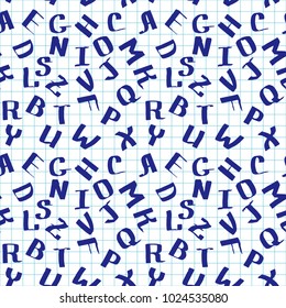English Alphabet Scrambled Illustration Stock Vector (Royalty Free ...