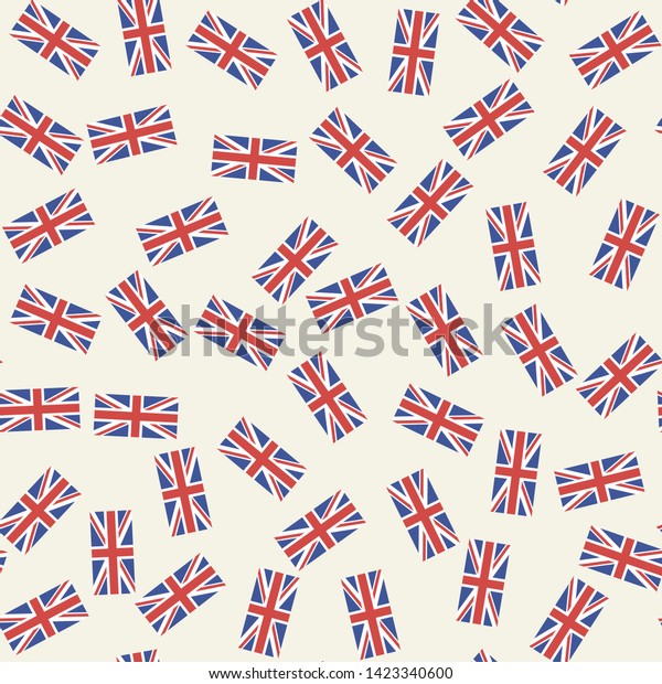Uk Flag Pattern Seamless Vector Great Stock Vector (Royalty Free ...