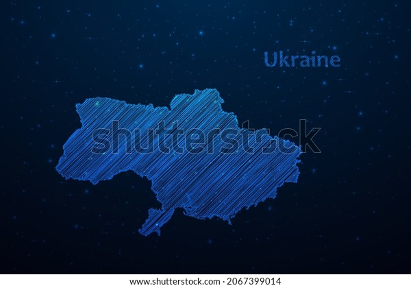 Ukraine Map Hand Drawn Scribble Sketchvector Stock Vector (Royalty Free ...