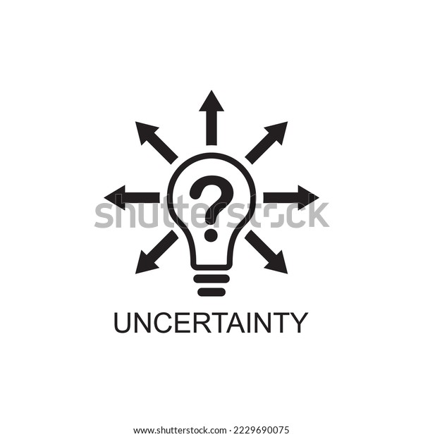 Uncertainty Icon Business Icon Vector Stock Vector (Royalty Free) 2229690075 | Shutterstock