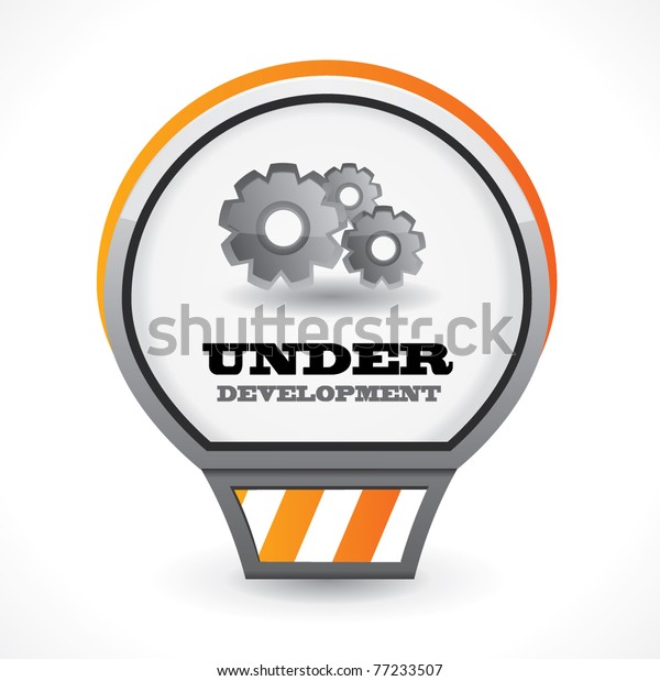 Under Development Vector Icon Gears Over Stock Vector (Royalty Free ...