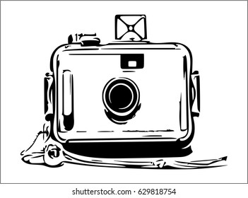 Underwater Camera Stock Vector (Royalty Free) 629818754 | Shutterstock