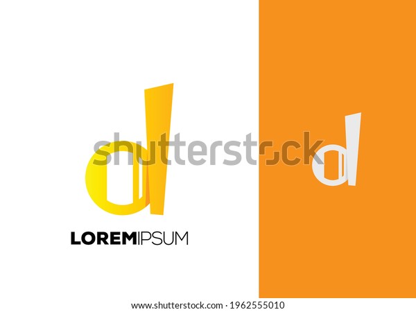 Unique Letter D Logo Template Set Stock Vector (Royalty Free ...