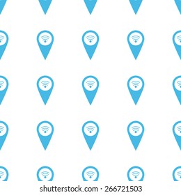 Unique Wifi Pointer White Blue Seamless Stock Vector (Royalty Free ...