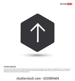 Upper Arrow Icon Stock Vector (Royalty Free) 653589604 | Shutterstock