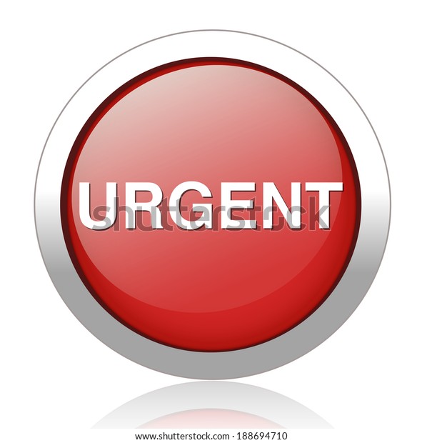 Urgent Button Stock Vector (Royalty Free) 188694710 | Shutterstock